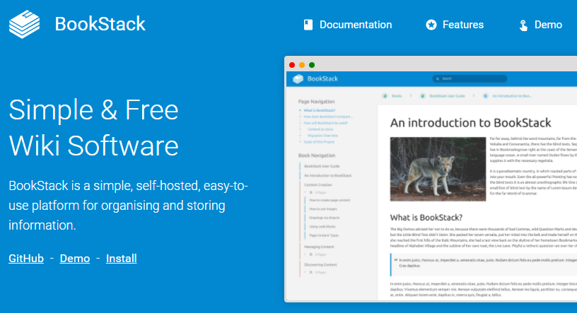 Wiki와는 조금 다른 설치형 Wiki BookStack